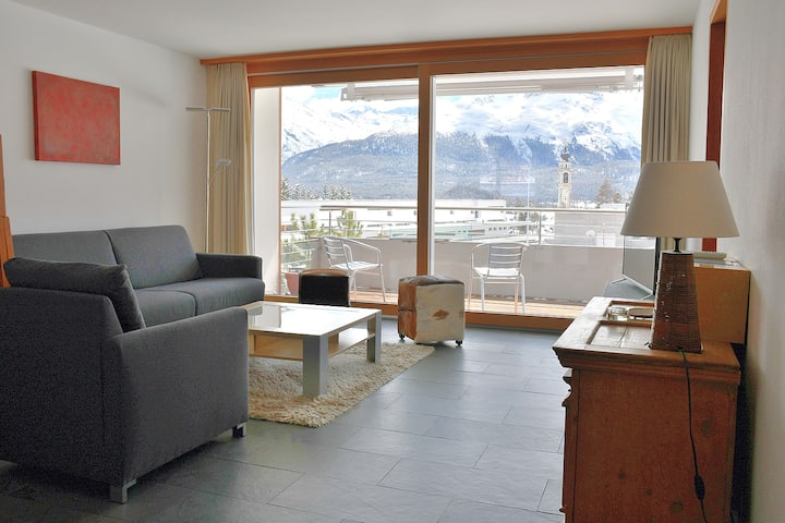 Ferienwohnung Samedan Puoz – Traumaussicht - Celerina/Schlarigna