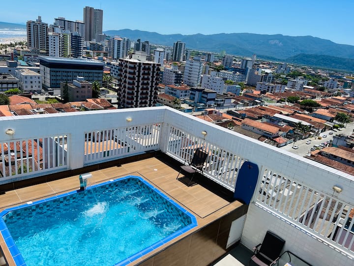 Cobertura Duplex Piscina Privativa Com 6 Banheiros - São Vicente