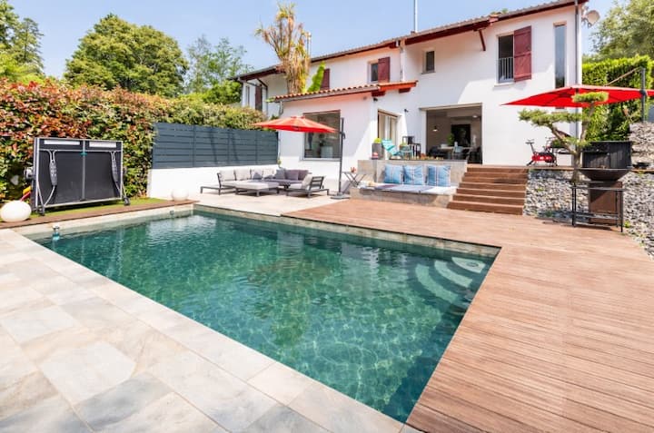 Belle Maison Piscine Chauffée,proche Plages Golfs - Bayonne