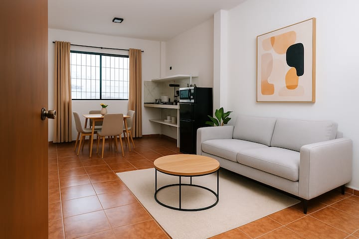 C. Depa Completo, 1 Cuarto, 1 Sofa, Valle Oriente - Monterrey