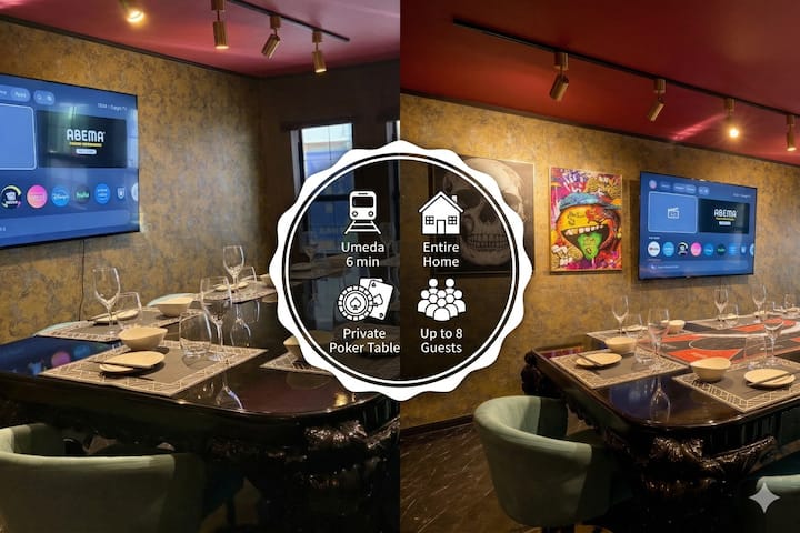 From¥2,000 Pp/night|90㎡ Private House W/pokertable - Osaka, Japan