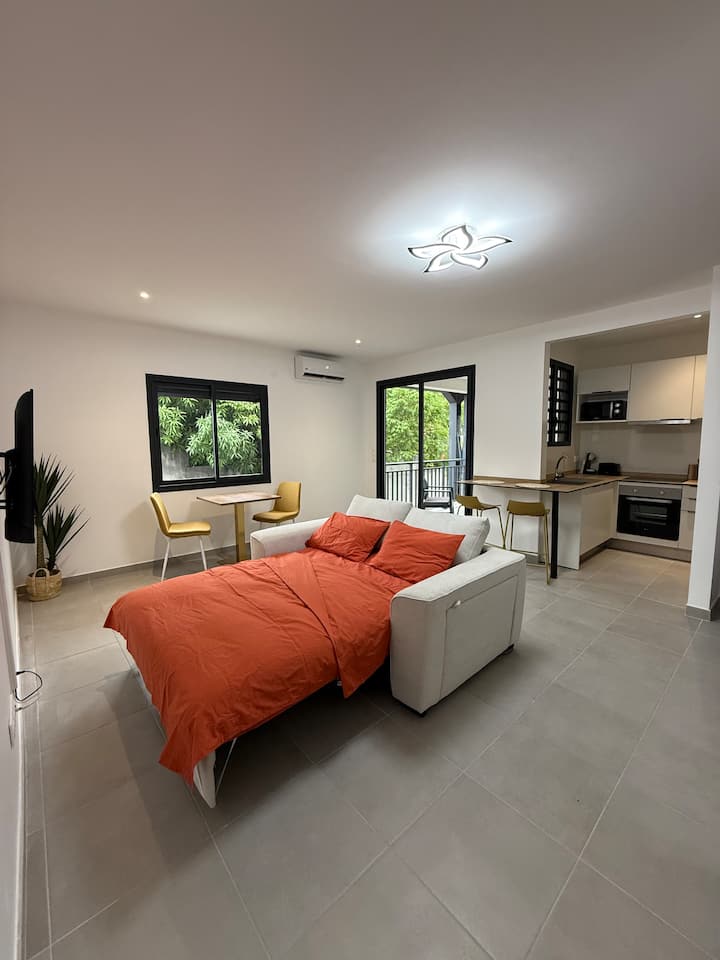 Studio Luméa : Lumineux, Calme Et Avec Piscine - Fort-de-France