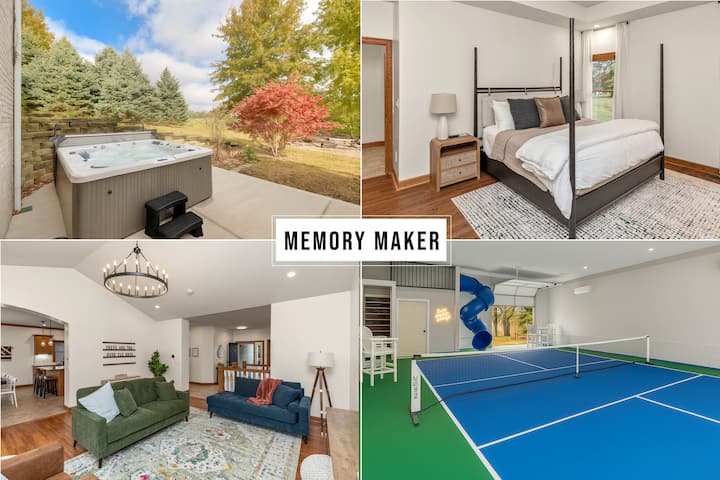 Reunion Ready • Heat/ac Pickleball Barn + Hot Tub - Iowa