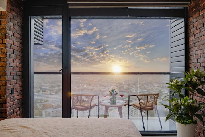 Небесная студия — 25 этаж Nrg U Tower с парковкой - Uzbekistan