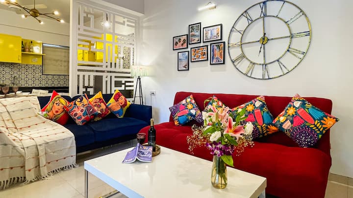 Modern & Luxe Pool Access 2bhk Near Anjuna Vagator - Goa