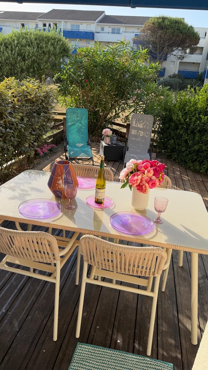 Quiet& Central Beach Apartment With Pool &Terrasse - Lacanau Océan