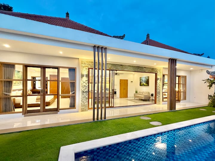 Rama Village 2-villa 1 Modern Balinese Scenery 2br - Canggu