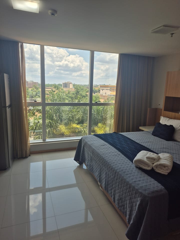 Flat Alto Padrão Jade Hotel Particular, Cama King. - Brasilia