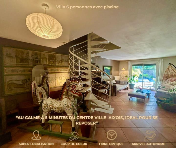 Villa 6 Pers Aix - Piscine Et Très Calme - Aix-en-Provence