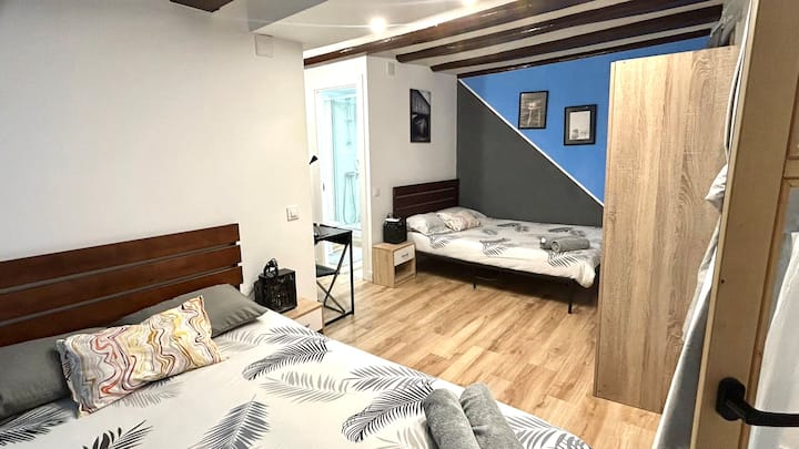 Family Room In Center/private Bathroom/ac/a - La Barceloneta
