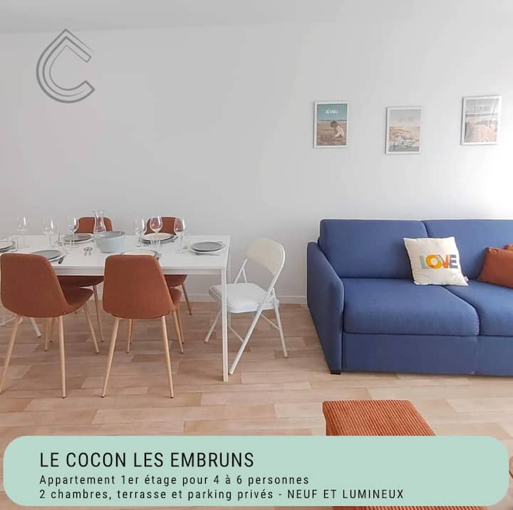 Le Cocon Les Embruns - 5min De Arena, Appart Neuf - Les Sables-d'Olonne