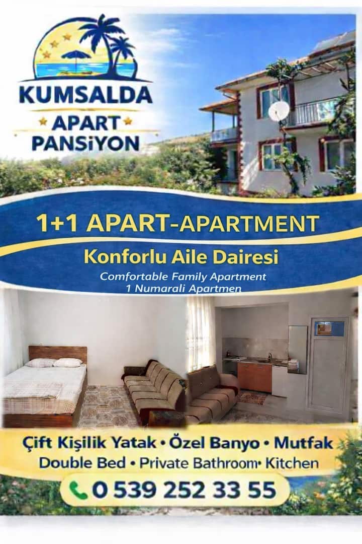 (1) Salda Gölü Konaklama (Kumsalda Apart 1 Nolu) - Denizli