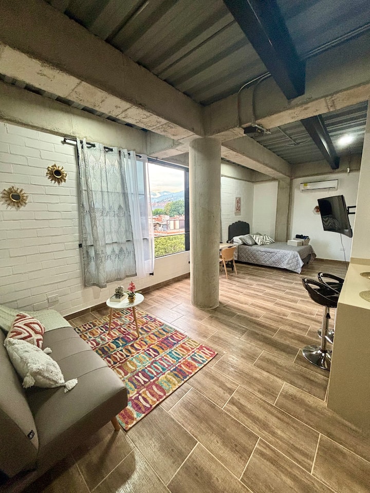 Loft Industrial Cerca Del Poblado, Medellín - Medellín