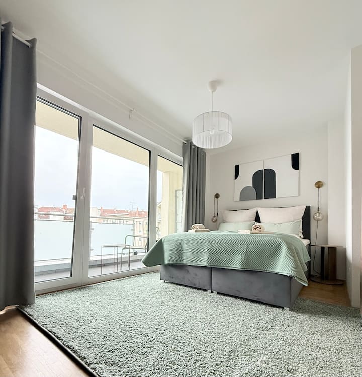 Schickes Apartment Mit Balkon Näh Hbf-lift-zentrum - Hanover