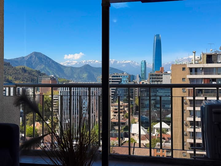 M Montt 1 Dormitorio Vista Panorámica Maravillosa - Providencia, Chile