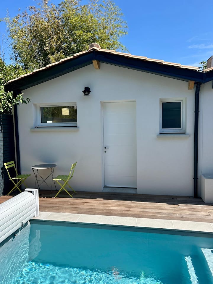 Studio Cosy Avec Piscine, Calme, Proche Chu & Tram - Pessac