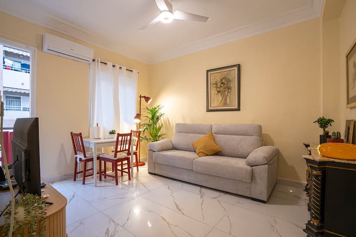 𓇼Playa | Transporte Público | Familiar | Balcón - Valencia