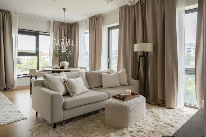 Elegant Og Sentrumsnær Leilighet I 5. Etasje - 트론헤임