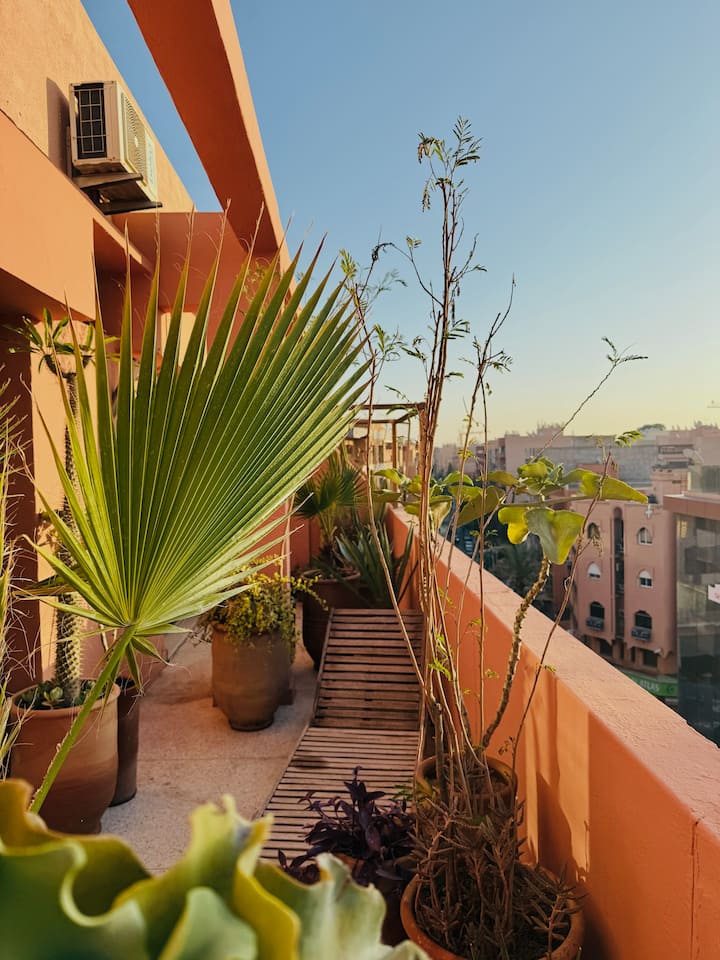 Plein Soleil Gueliz Appartement Avec Terrasse - Marrakech