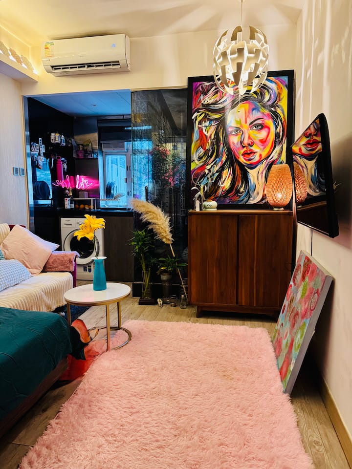 Cozy Pastel Studio~heart Central~super Convenient - South Island