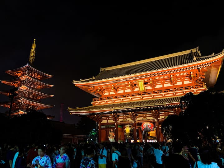 【浅草寺から徒歩圏内】新築1dk/最大5名/3ベッドで家族ok/高評価で安心/清潔で快適 - Tokyo