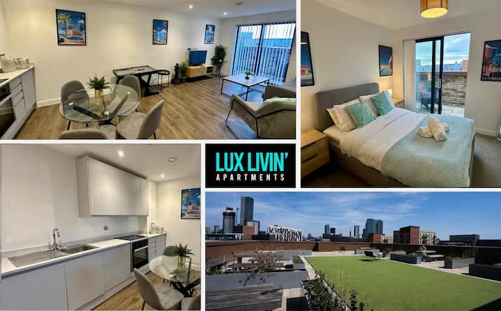 Luxury 2 Bed Manchester Penthouse Large Balcony - Manchester