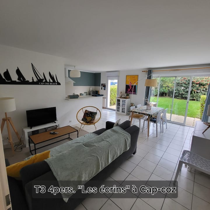 "Les Ecrins", Grand T3 Lumineux, En Bord De Mer! - Fouesnant