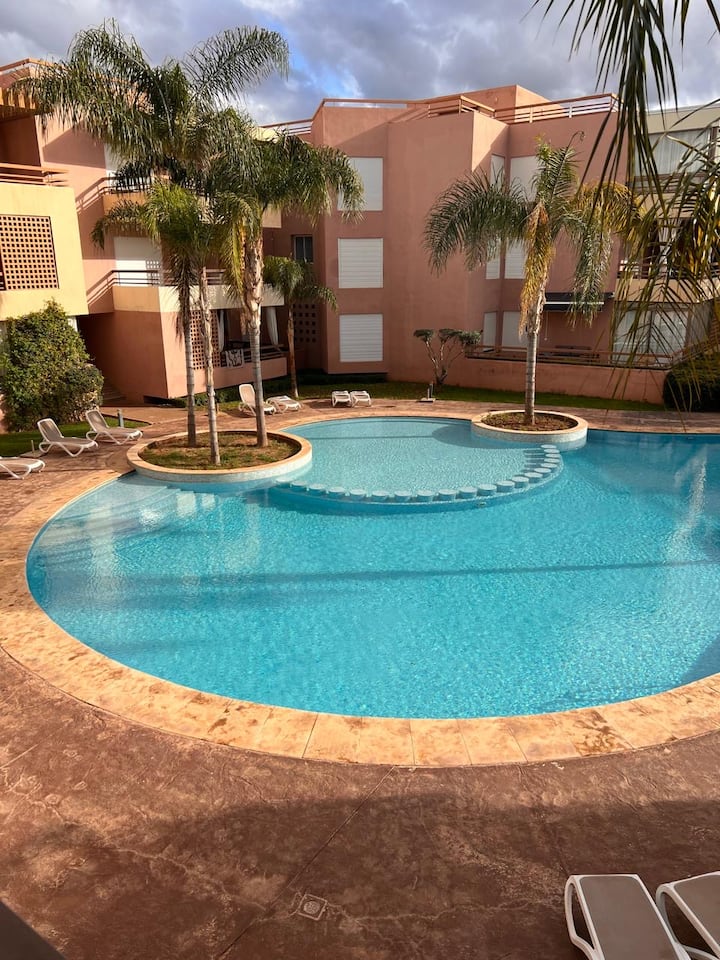 Une Chambre D'hôte Avec Piscine Salle De Bain - Marrakech