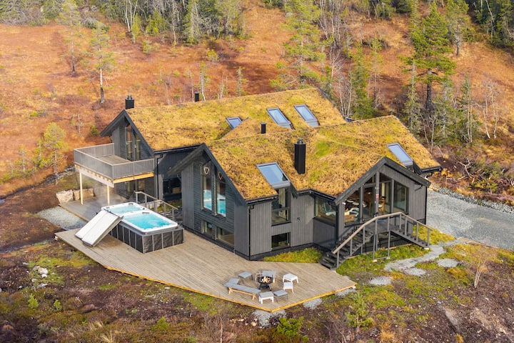 New Cozy Family Lodge With Jacuzzi And Sauna - Norway