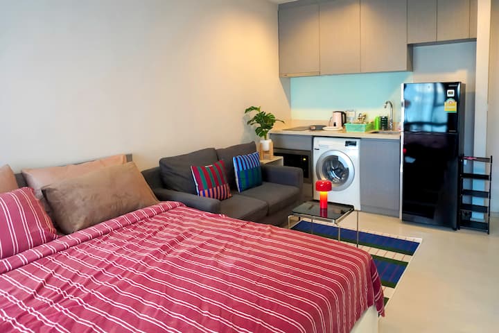 250米抵达bts Thonglor/曼谷市中心高級公寓泳池景/100米抵达7-11便利店 - Phra Khanong