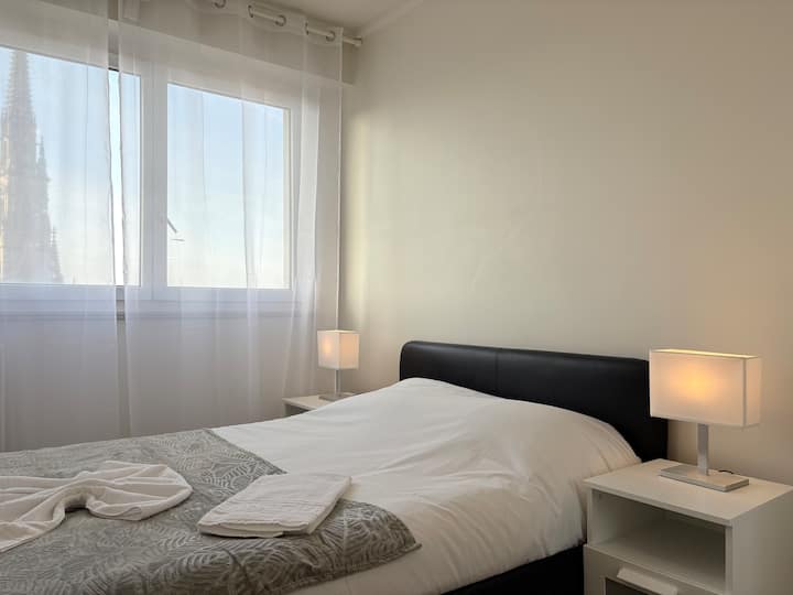 “Cocoon Moderne Au Cœur De La Ville Vue Imprenable - Gare de Mulhouse