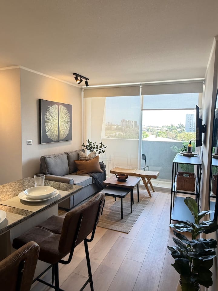 Hermoso Depto. Metro Conchali Parking-ac-wifi - Quilicura