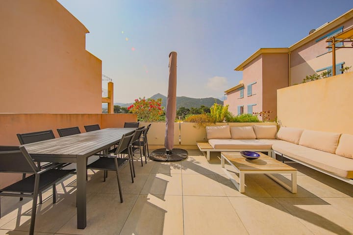 Magnifique T3 Avec Grande Terrasse, Proche Plages - Algajola