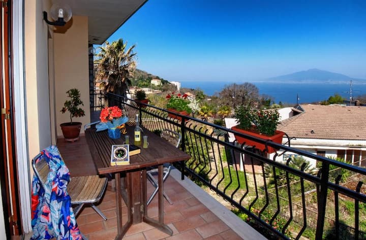 Il Fiore Del Golfo: Sea View Terrace, Free Parking - Massa Lubrense