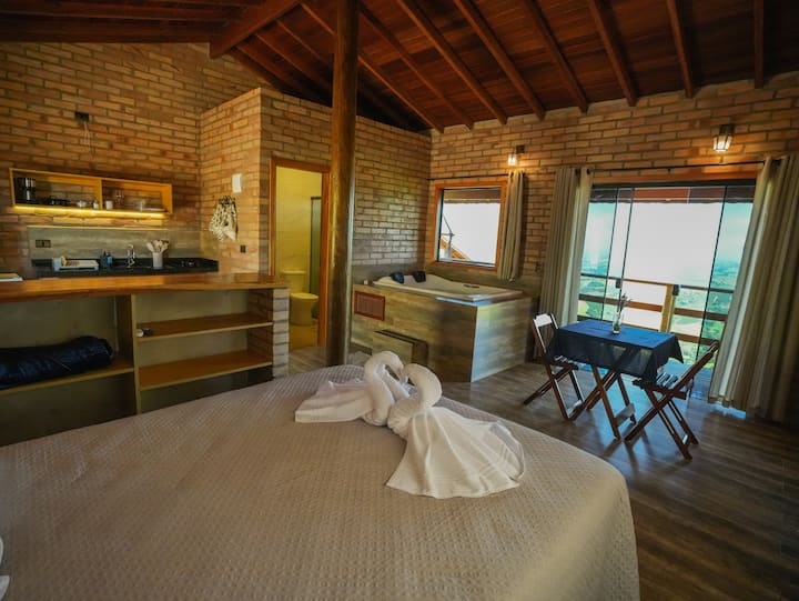 Chalé Tico-tico, No Alto Da Montanha Com Banheira - Socorro, Brazil