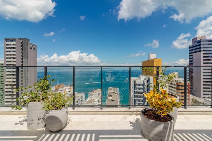 Studio Vista Mar | Piscina | Corredor Da Vitória - Barra