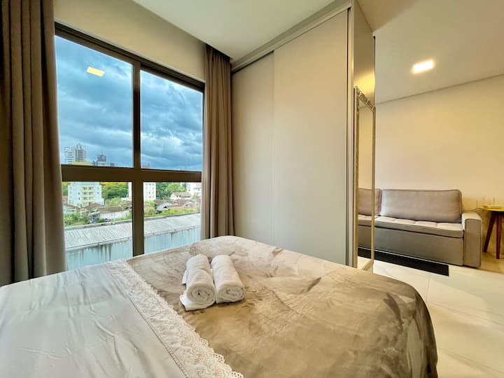 Loft Vila Germânica | Piscina | Academia | Até 6x - Blumenau