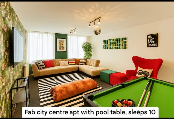 Fab City Centre 4bed Group Apt/pool Table. Sleep11 - Newcastle upon Tyne