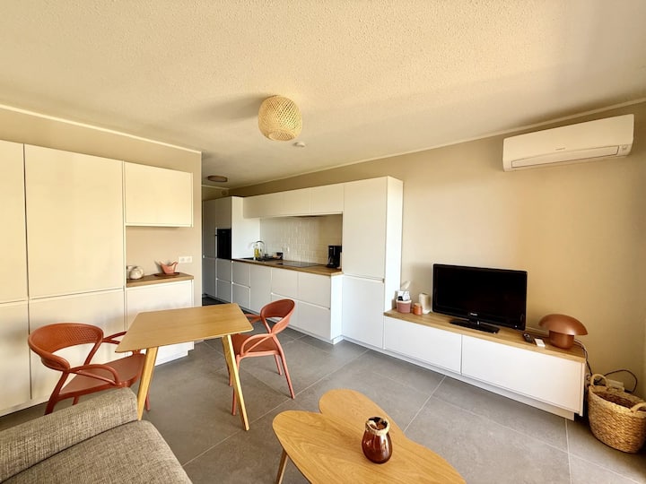 Appart.type F1 Climatisé - Piscine/calme/sécurisée - L'Île-Rousse