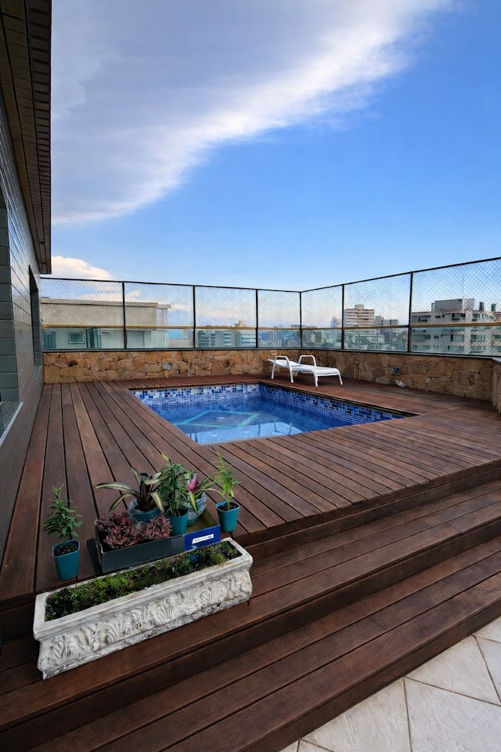 Cobertura Duplex C/ Piscina Privativa -150m  Praia - Praia Grande