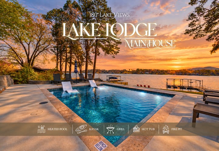 Modern Lakefront Escape | Private Dock | Hot Tub - Hot Springs, AR