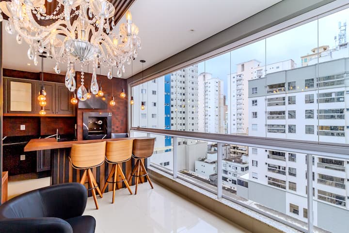 Luxo 3 Suítes | 500m Praia | Churras | Meia Praia - Itapema