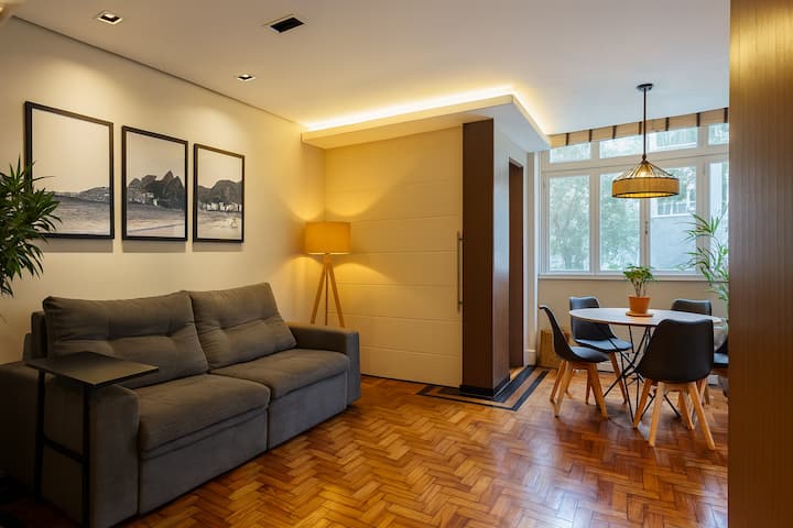 Light Ap Arpoador 2 Quartos Entre Copa E Ipanema. - Ipanema