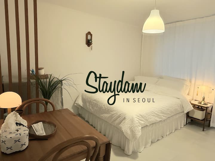 가성비/천호역7분/한강/잠실/롯데월드/kspo Dome/명동/강남/성수/체크인3시/장박할인 - 미사1동