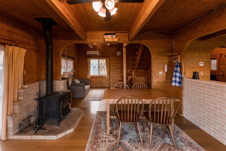 山梨・富士川町｜プライベートサウナ付きログハウス - 미나미알프스시