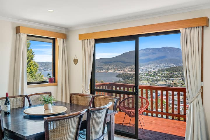 The Lookout With City, Water And Mountain Views - Hobart