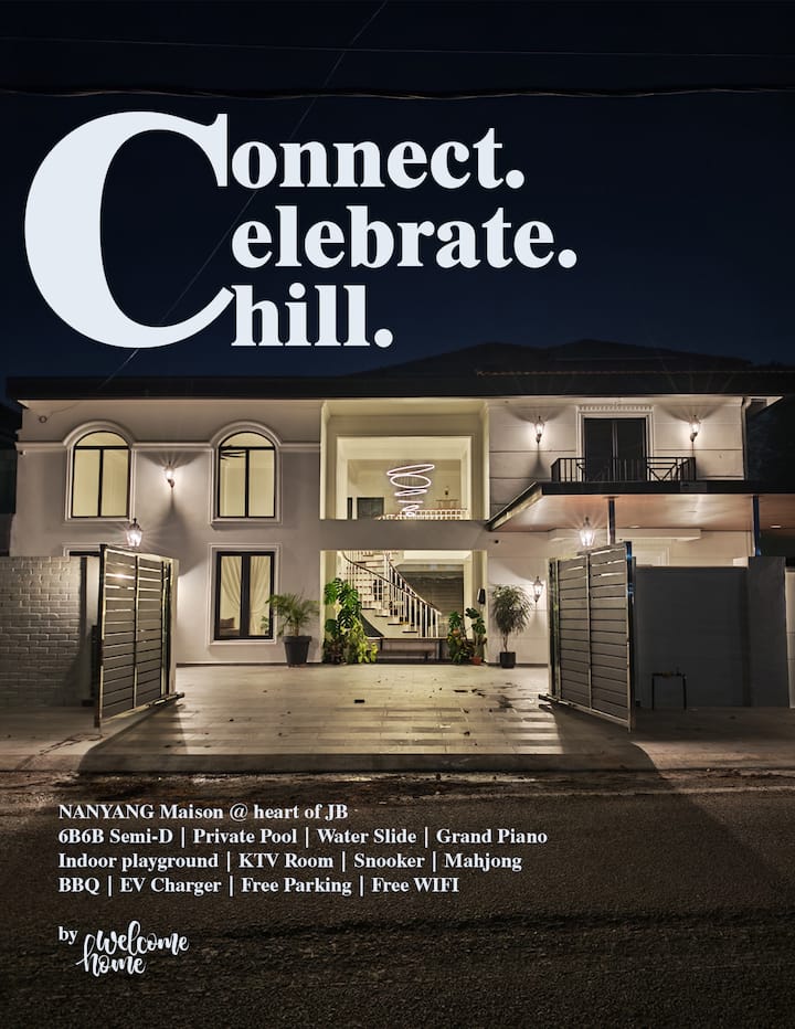 Nanyangmaison•semid•2.5sty•privtpool•ktv•85"tv•bbq - Johor Bahru