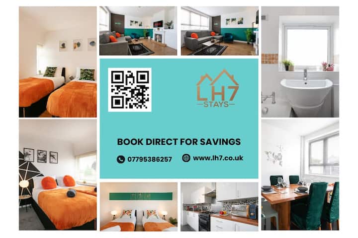 20%off|7nightstay|relocation|family|wifi|sleeps8 - Leicester