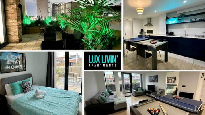 Luxury 2 Bed Apartment With Giant Garden Balcony - Manchester