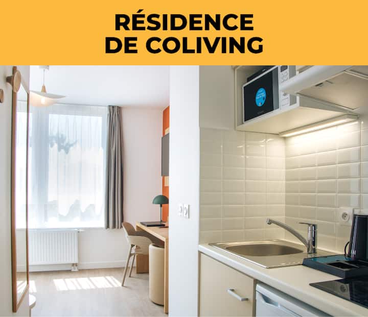 T1 Meublé 21m² En Résidence De Coliving - La Garenne-Colombes